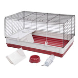 40" Large Rabbit Cage - Wabbitat Deluxe Rabbit Home- Includes Hay Feed