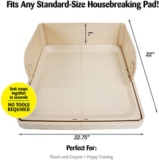 Pee Pad Holder with Walls - Wee-Wee Pad On Target Trainer Pee Pad Tray ...