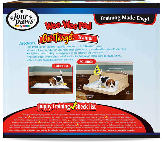 Pee Pad Holder with Walls - Wee-Wee Pad On Target Trainer Pee Pad Tray ...