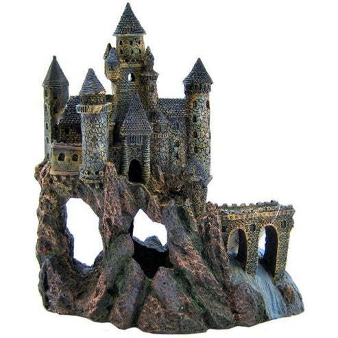Large Castle Aquarium Ornament - Penn Plax Dark Castle Aquarium Decora ...